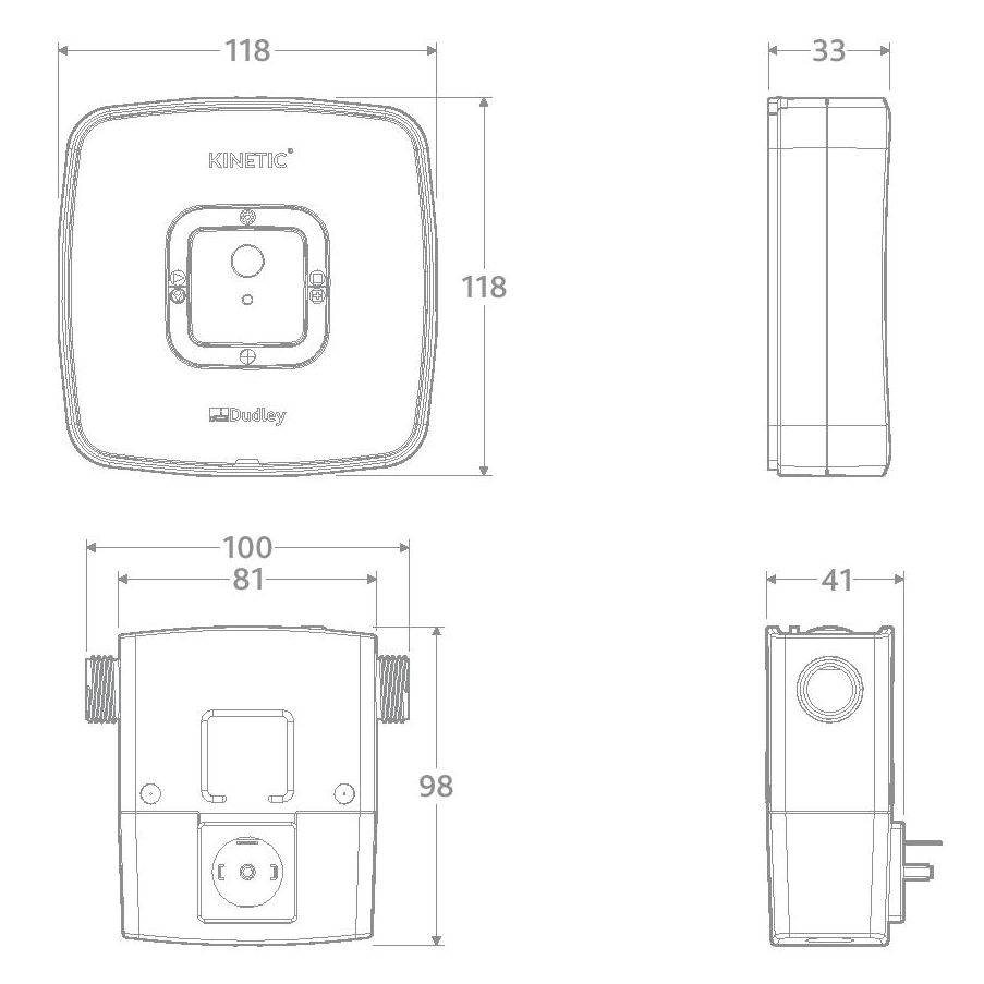 Dudley Kinetic Infra Red Urinal Flush Control - NotJustTaps.co.uk